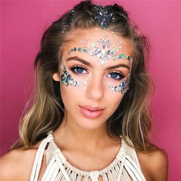 Accessories | Rave Festival Crystal Rhinestone Face Jewels | Poshmark
